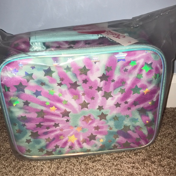 Justice | Accessories | Nwt Justice Foil Star Tiedye Lunch Box Tote ...